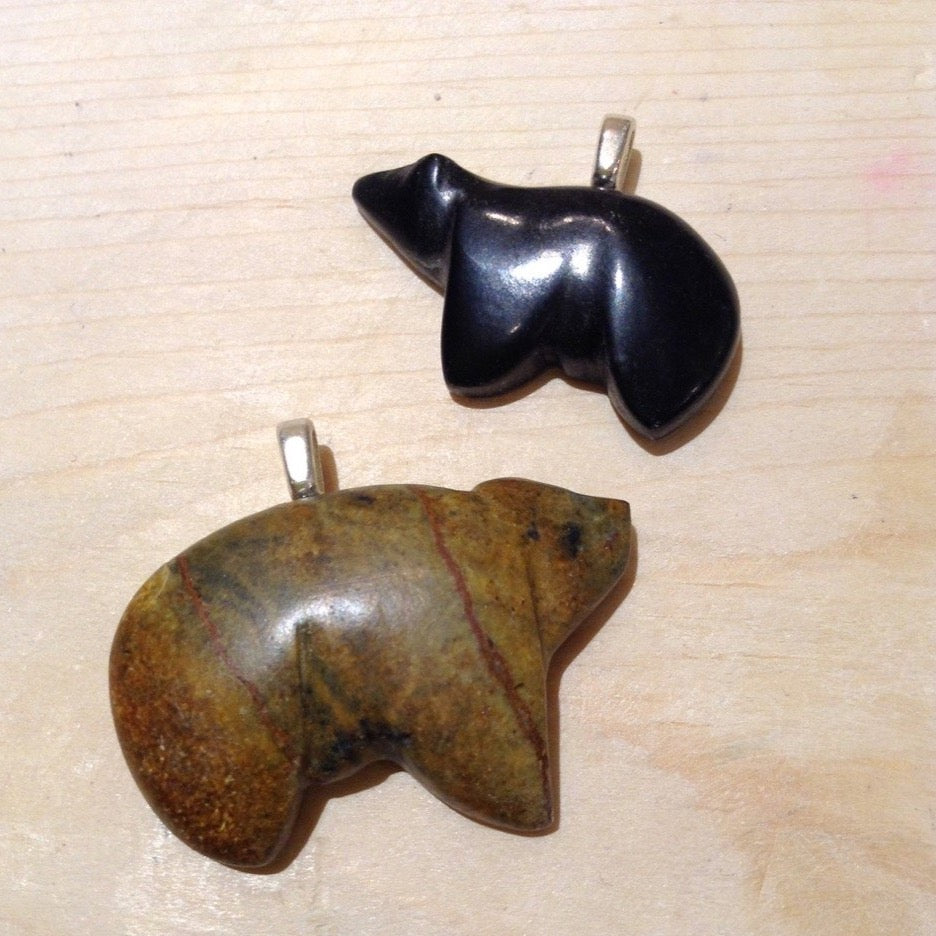 Art Class Carved BC Soapstone Necklace Pendant Carving – Fathom Stone ...